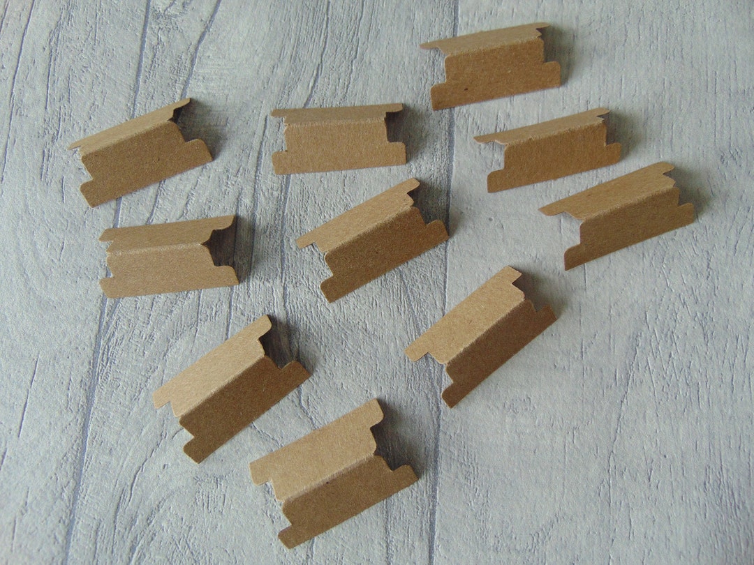 Die Cut Kraft Card Tabs - Set of 10 | Tab Top Die Cuts for Card Making ...