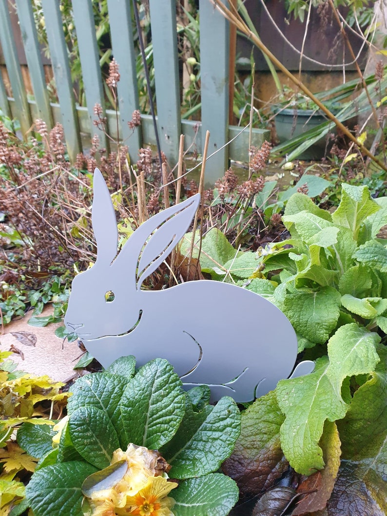 Metal Rabbits Garden Ornaments - Etsy