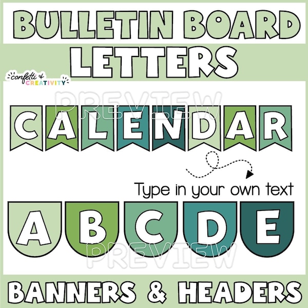Bulletin Board Letters - Etsy