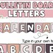 Bulletin Board Letters | Boho Bulletin Board Letters | Editable ...