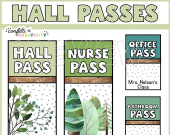 School Hall Pass Printable