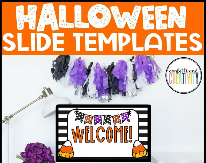 Boho Halloween Google Slides, October Google Slides, Powerpoint ...