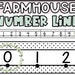 Floral Farmhouse Classroom Number Line | Floral Farmhouse Classroom ...