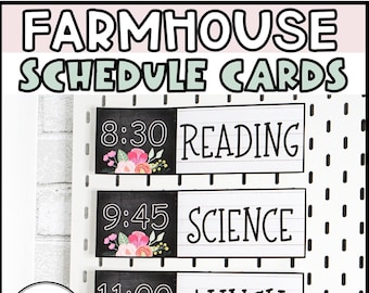 Farmhouse Classroom Schedule - Etsy