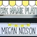 Lemon Student Desk Plates | Student Name Tags | Desk Name Plates for ...