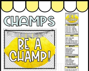 Classroom Posters Champs - Etsy