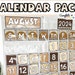 Neutral Classroom Calendar Pack | Pocket Chart Calendar | Flip ...