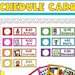 Watercolor Daily Schedule Cards | Editable Classroom Schedule ...