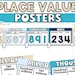 Ocean Classroom Place Value Posters | Math Posters for Teachers | Ocean ...