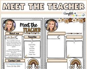 Editable Meet the Teacher Template Meet the Teacher Letter Teacher ...