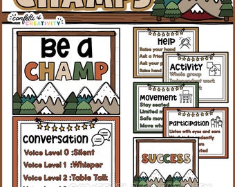 CHAMPS Posters EDITABLE Classroom Management Anchor Charts - Etsy Canada