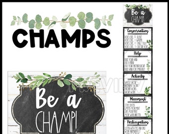 Champs Classroom Management - Etsy