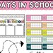 Bright Days at School Posters Days at School Tally School Tally Days of ...