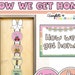 Retro How We Go Home Dismissal Chart Template | How We Go Home Bulletin ...