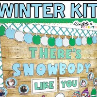 Winter Bulletin Board Printable Kit, Chillin’ With My Snowmies Class ...