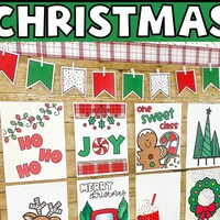Christmas Gingerbread Man Bulletin Board Kit Gingerbread Christmas Door ...