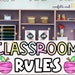 Classroom Rules Sign: Work Hard, Be Kind, Play Safe (digital Download ...