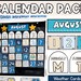 Ocean Classroom Calendar Pack | Pocket Chart Calendar Cards | Flip ...