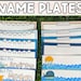 Ocean Classroom Desk Name Plates: Editable Student Name Tags (digital ...