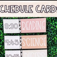 Editable Cactus Succulent Daily Schedule Cards Plant Classroom Decor ...