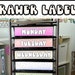 10 Drawer Cart Labels for the Classroom | Retro Classroom Decor ...