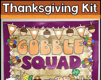 Thanksgiving Bulletin Board Kit for Classroom Decor - Etsy