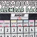 Floral Farmhouse Classroom Calendar Pack | Pocket Chart Calendar Cards ...
