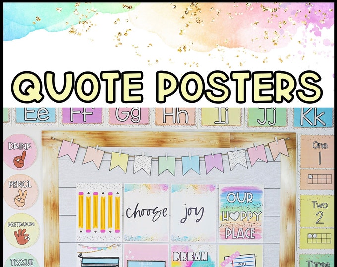 Retro Growth Mindset Classroom Posters, Classroom Decorations, Bulletin ...