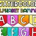 Alphabet Banner for the Classroom Watercolor Classroom Decor ABC Banner ...
