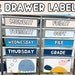 Ocean 12 Drawer Rolling Cart Labels | Teacher Trolley Labels | Teacher ...