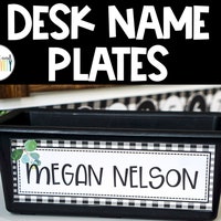 Students Desk Plates | Printable Student Name Cards | Editable Student ...