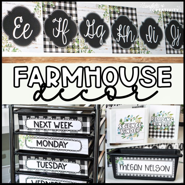 Farmhouse Classroom Decor - Etsy