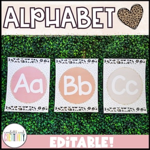 Boho Neutral Alphabet Posters for the Classroom | Classroom Decor ...