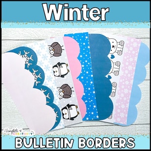Printable Winter Bulletin Board Borders | Winter Bulletin Board ...