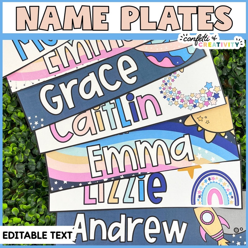 Student Name Plates - Etsy