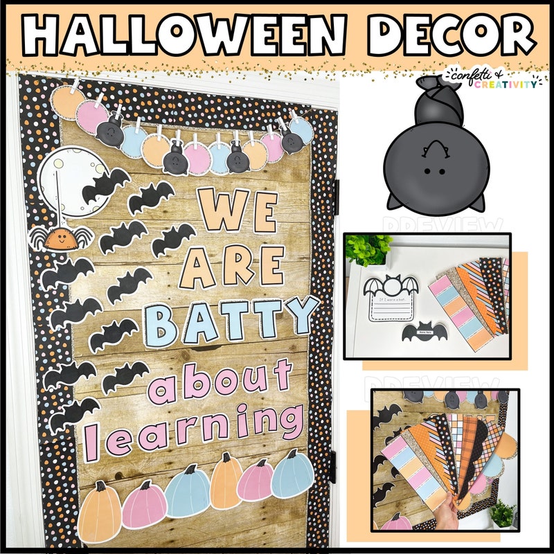 Bat Classroom Door - Etsy