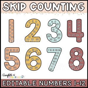Classroom Skip Counting Posters | Classroom Numbers Display | Math ...