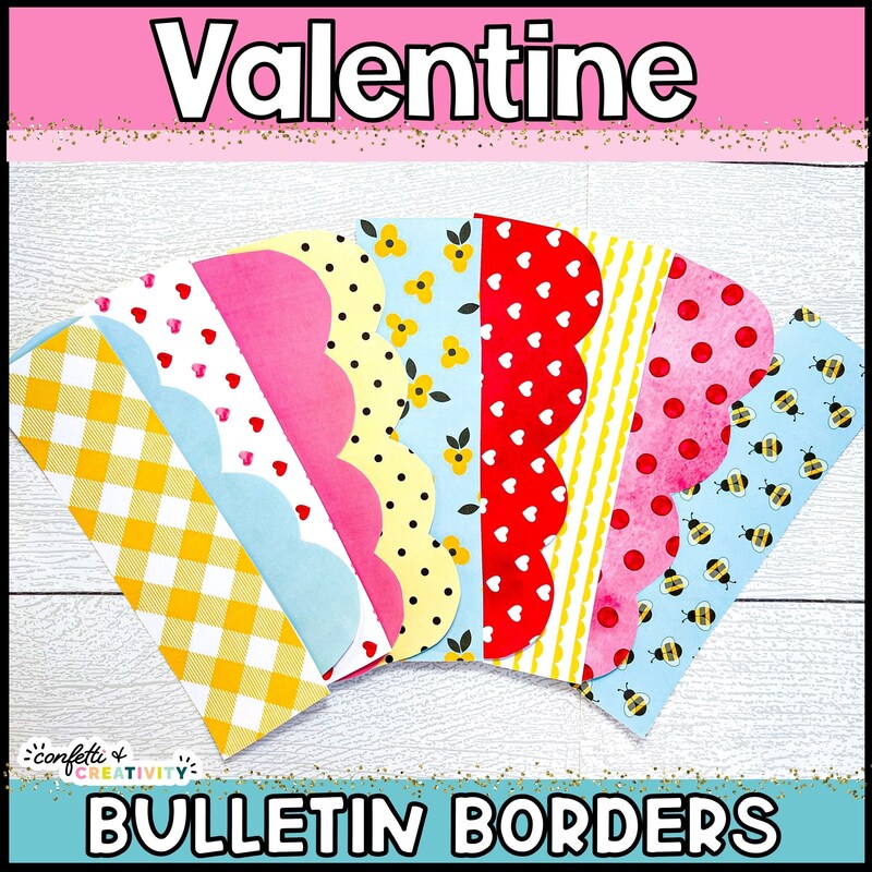 Valentines Borders - Etsy