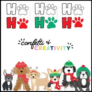Christmas Dogs Bulletin Board Kit: Merry Christmas Decor (digital ...