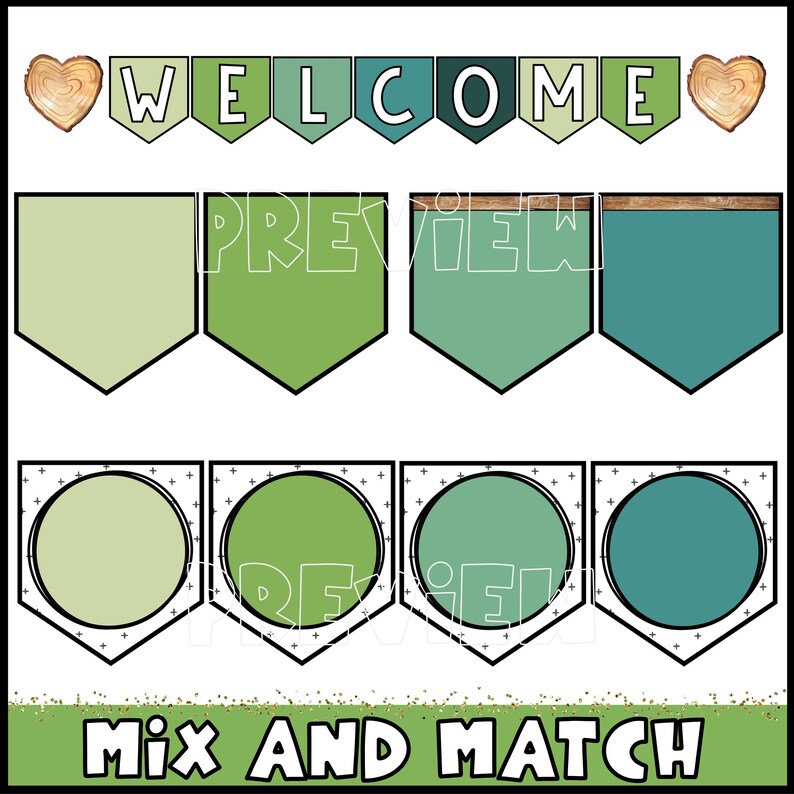 Editable Classroom Welcome Banner: Nature Teacher Decor (digital ...