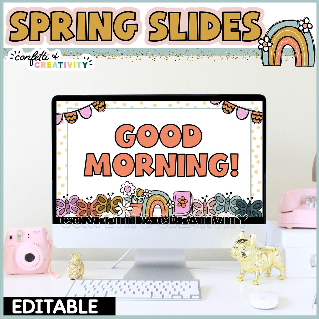 Spring Google Slides Template: April Classroom Decor (digital Download ...
