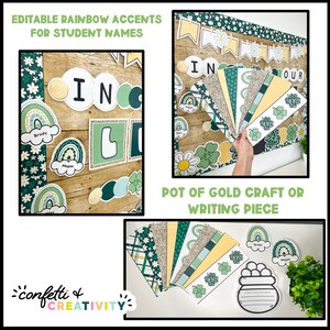 St. Patrick's Day Bulletin Board Kit: March Classroom Decor (digital ...