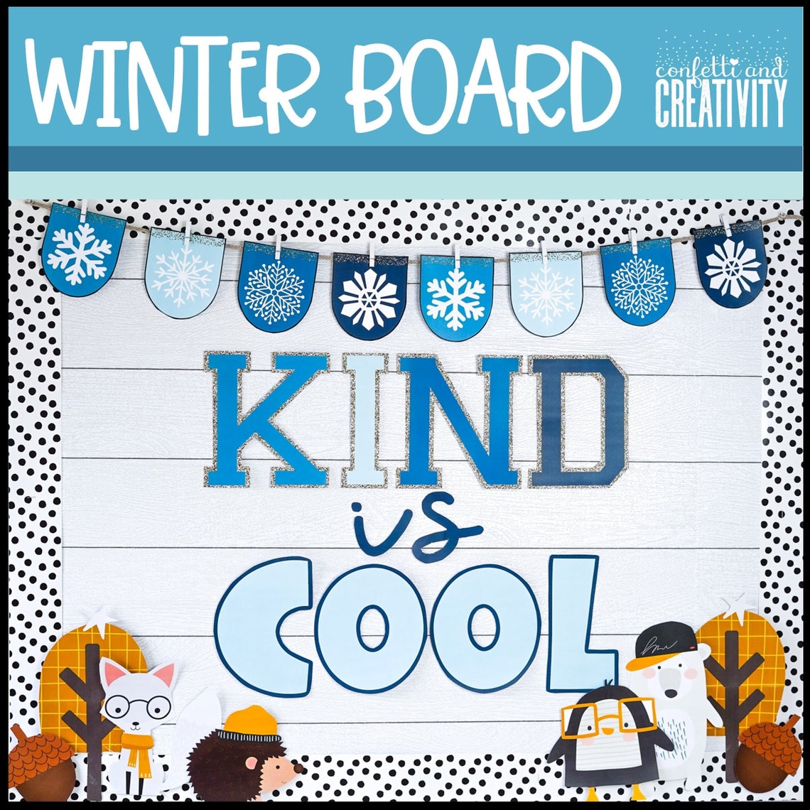 WINTER Bulletin Board | Winter Classroom | Bulletin Board Kit ...