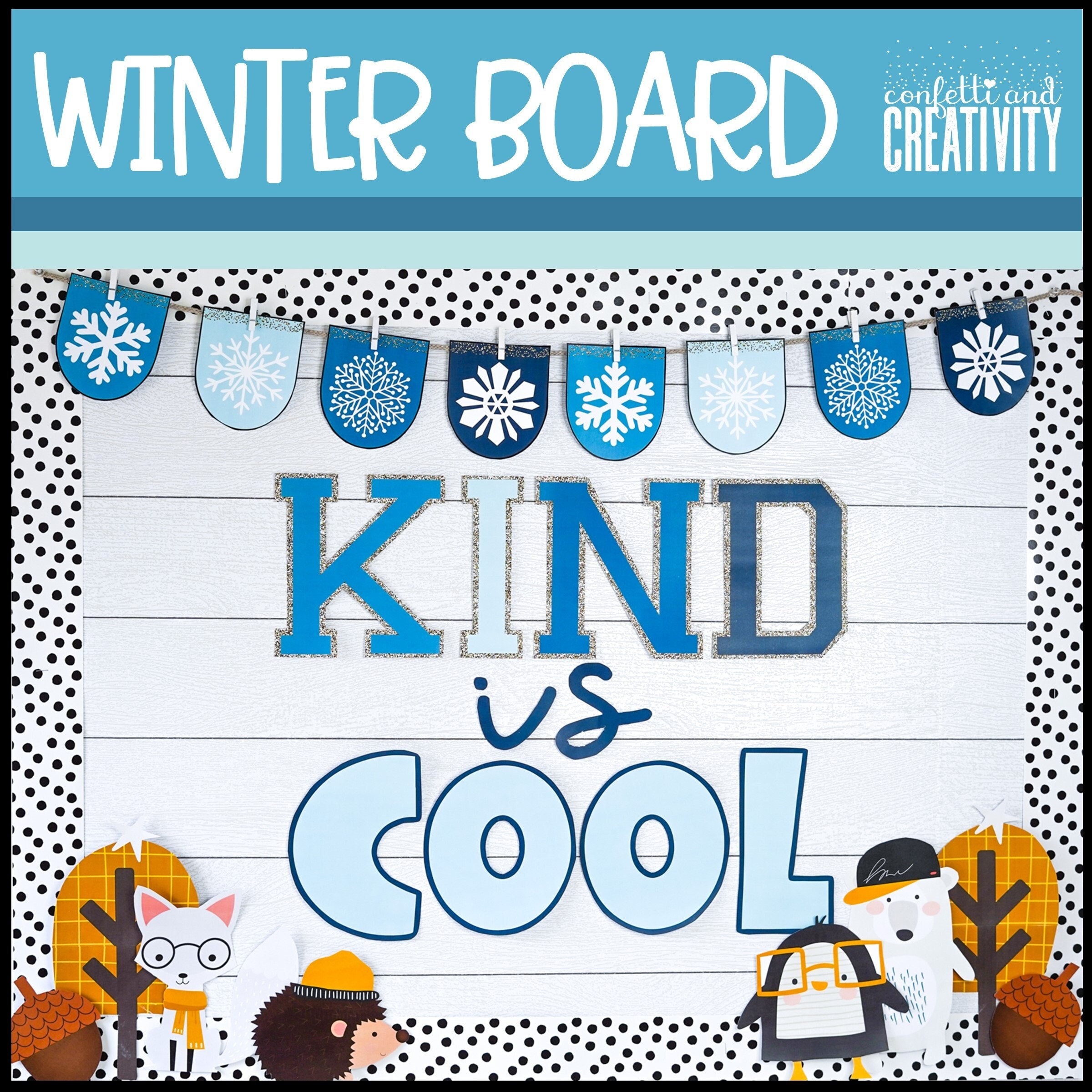 WINTER Bulletin Board Winter Classroom Bulletin Board Kit - Etsy
