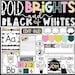 Bright Classroom Decor Bundle: Black & White Theme (digital Download ...