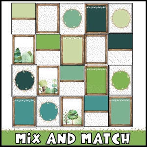 Teacher Binder Covers and Spines | Nature Binder Covers | Nature ...