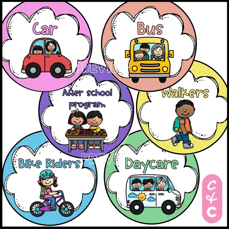 Bright How We Go Home Classroom Chart: Editable Classroom Decor ...