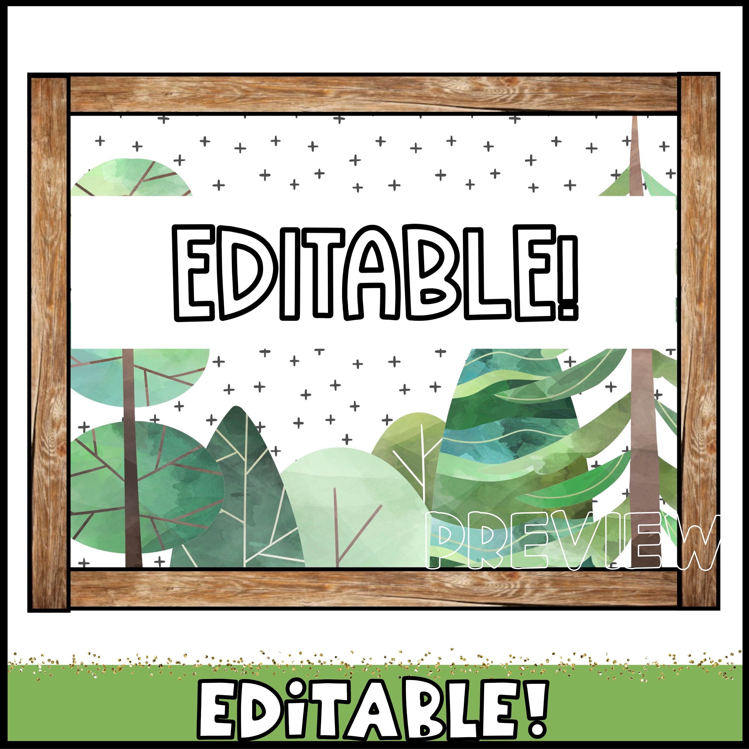 Nature CHAMPS Classroom Poster: Editable Teacher Resource (digital ...