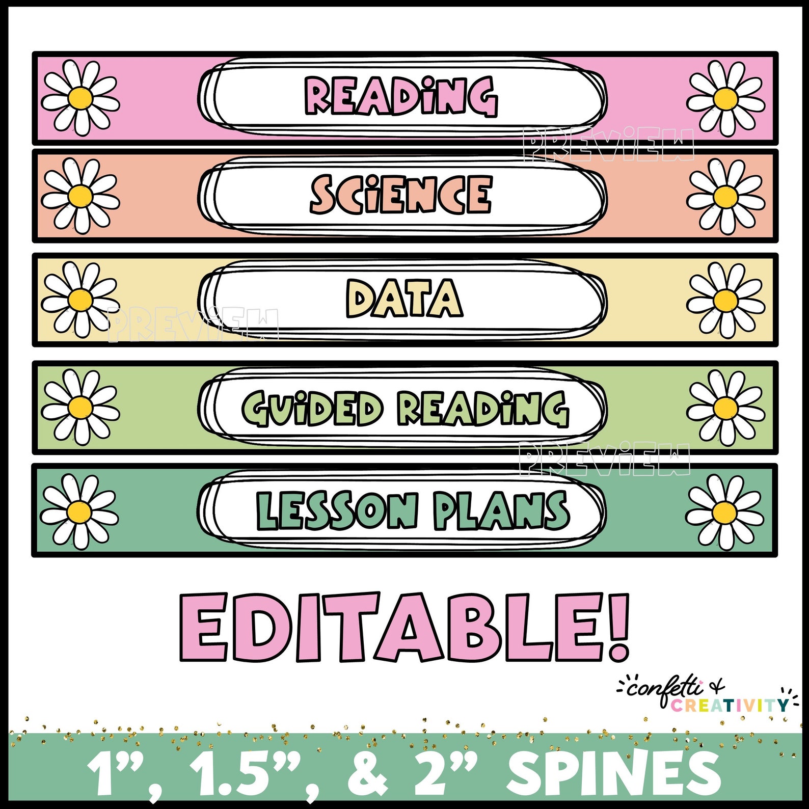 Teacher Binder Covers and Spines Retro Binder Covers - Etsy