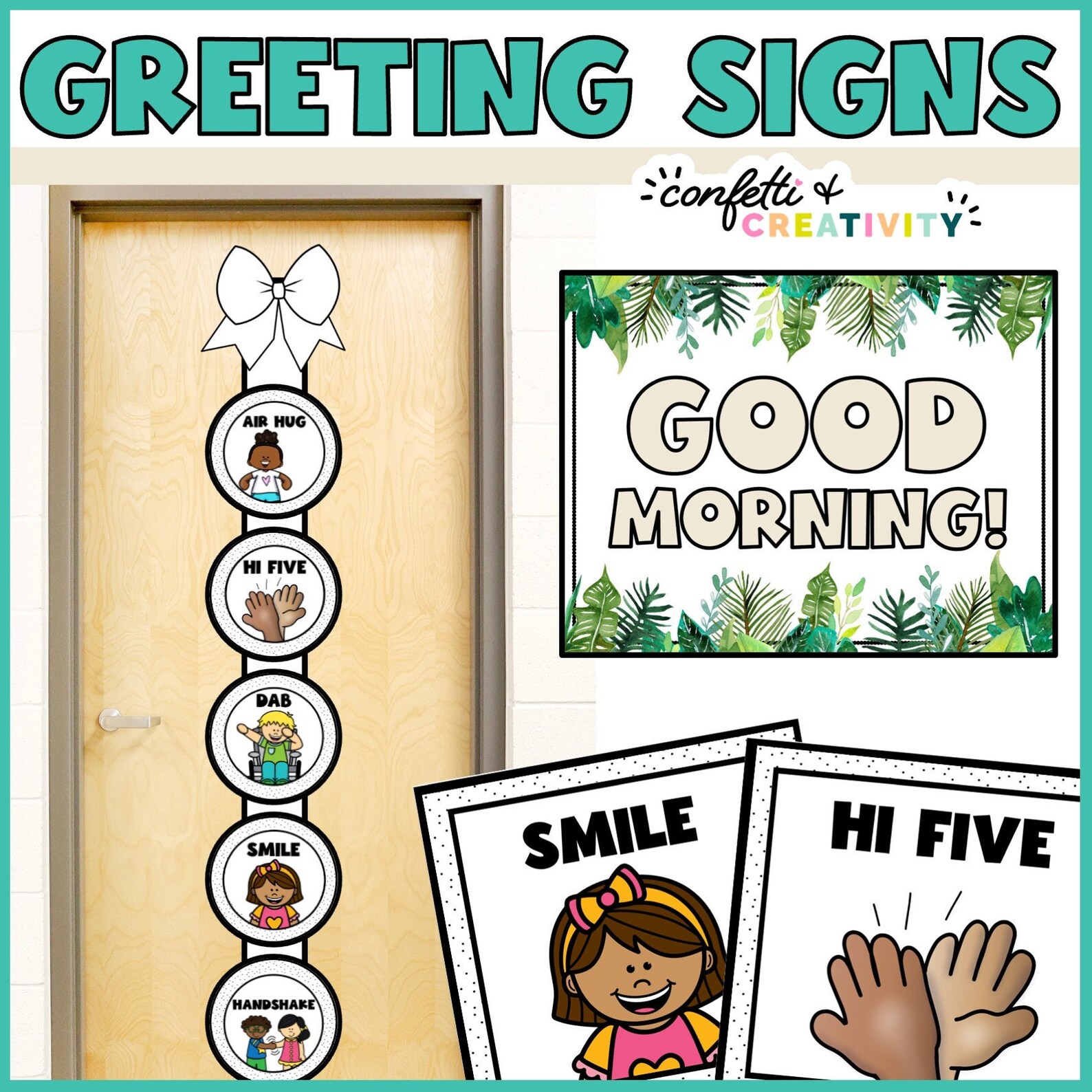 Tropical Classroom Greeting Signs: Morning Choices (digital Download ...